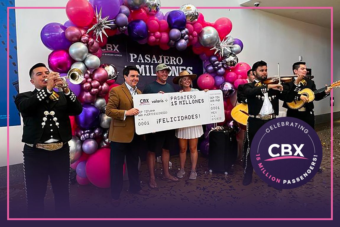 CBX CELEBRATES 15 MILLION PASSENGERS